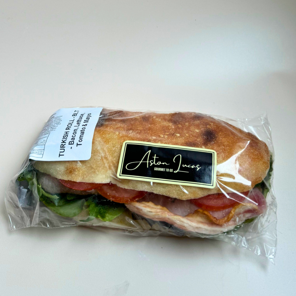 Turkish Roll – BLT – Bacon, Lettuce, Tomato & Mayo | Ready Made Meal